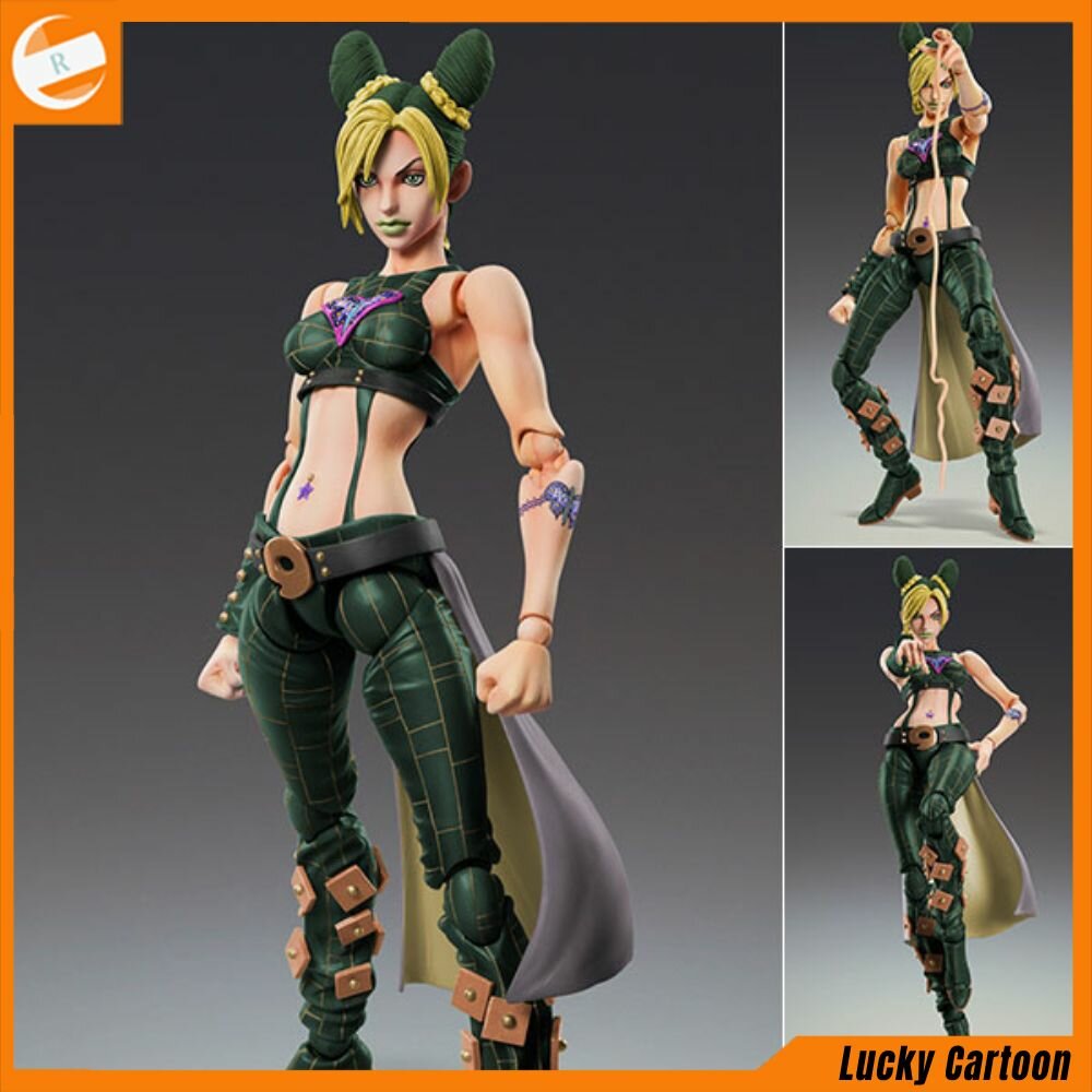 Фигурка Невероятные приключения ДжоДжо Джолин Куджо зеленый / JoJo's Bizarre Adventure Stone Ocean Jolyne Cujoh подвижная фигурка (16cm)