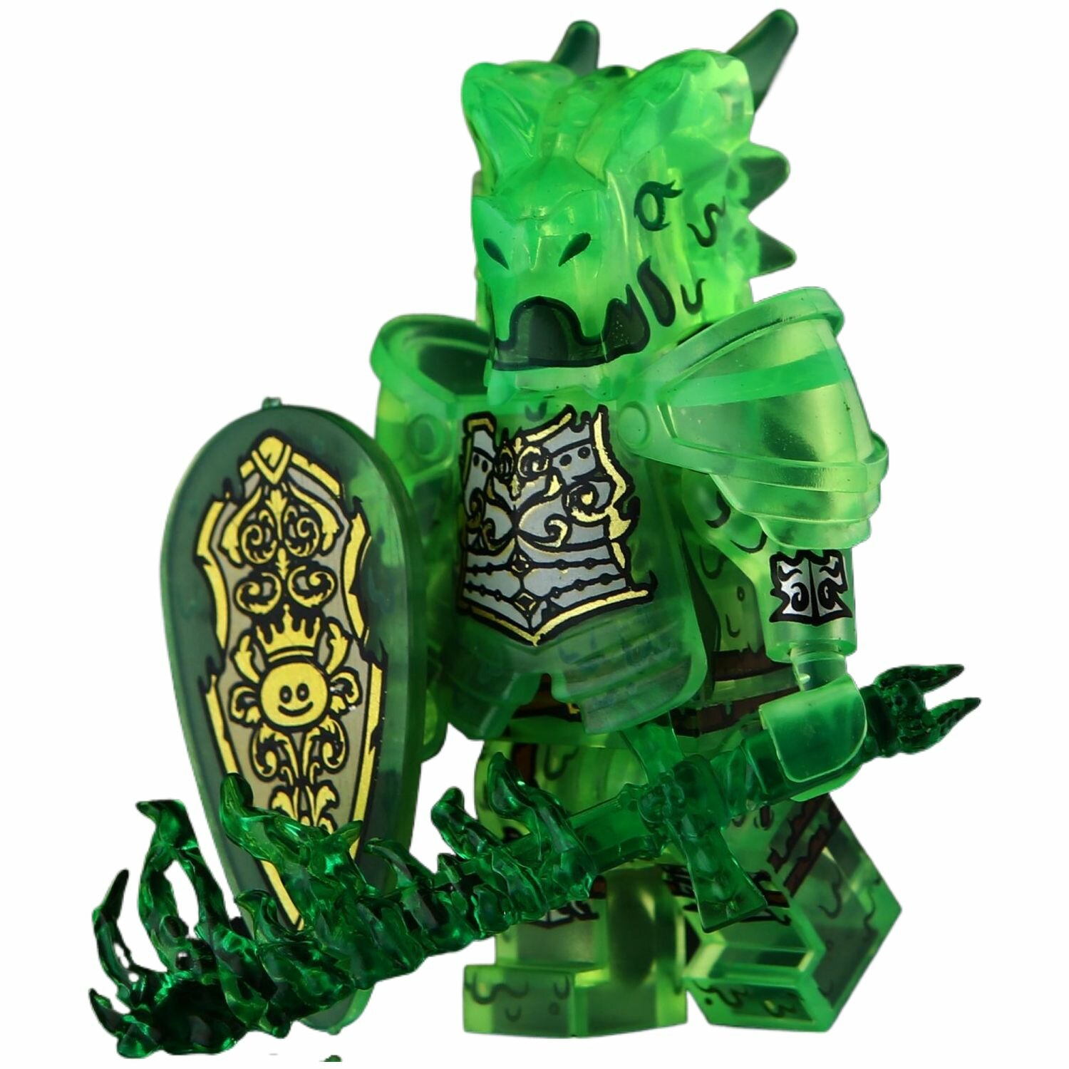 Минифигурка из строительного блока Slime Dragon Knight, модель минифигурки MOC Dragon Knight, совместимы с легo конструкторами