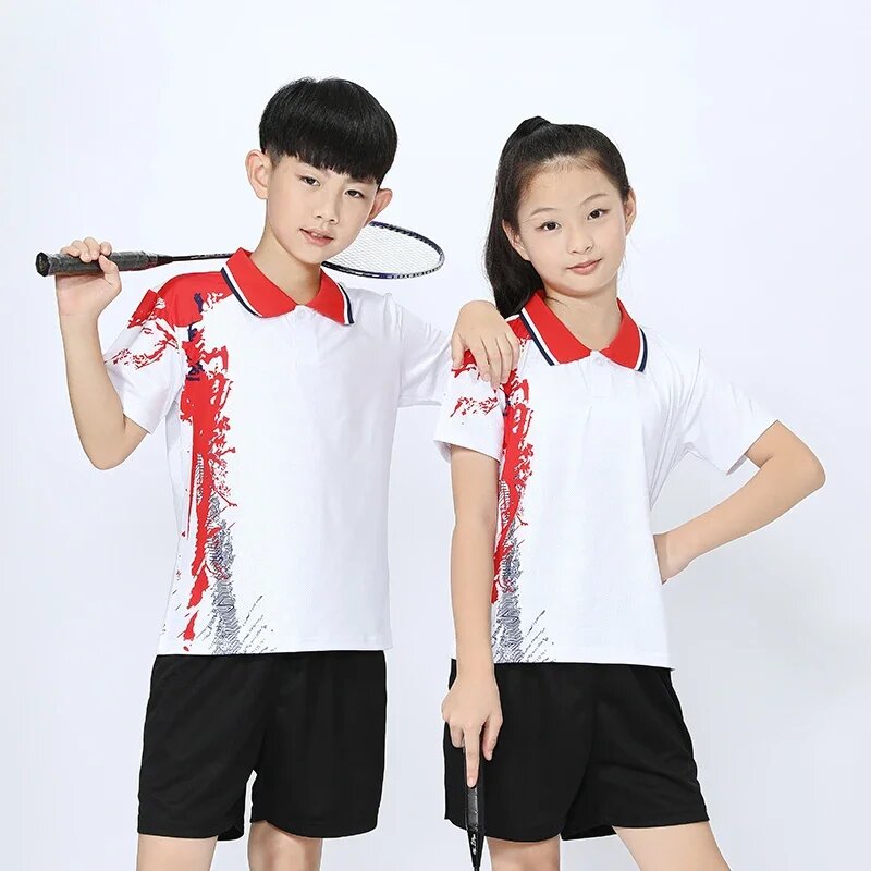 Женская рубашка для бадминтона с принтом, одежда для гольфа, быстросохнущая форма для настольного тенниса, топы, волейбольная майка для пинг-понга, одежда GJ252, L, Белый, Мужской