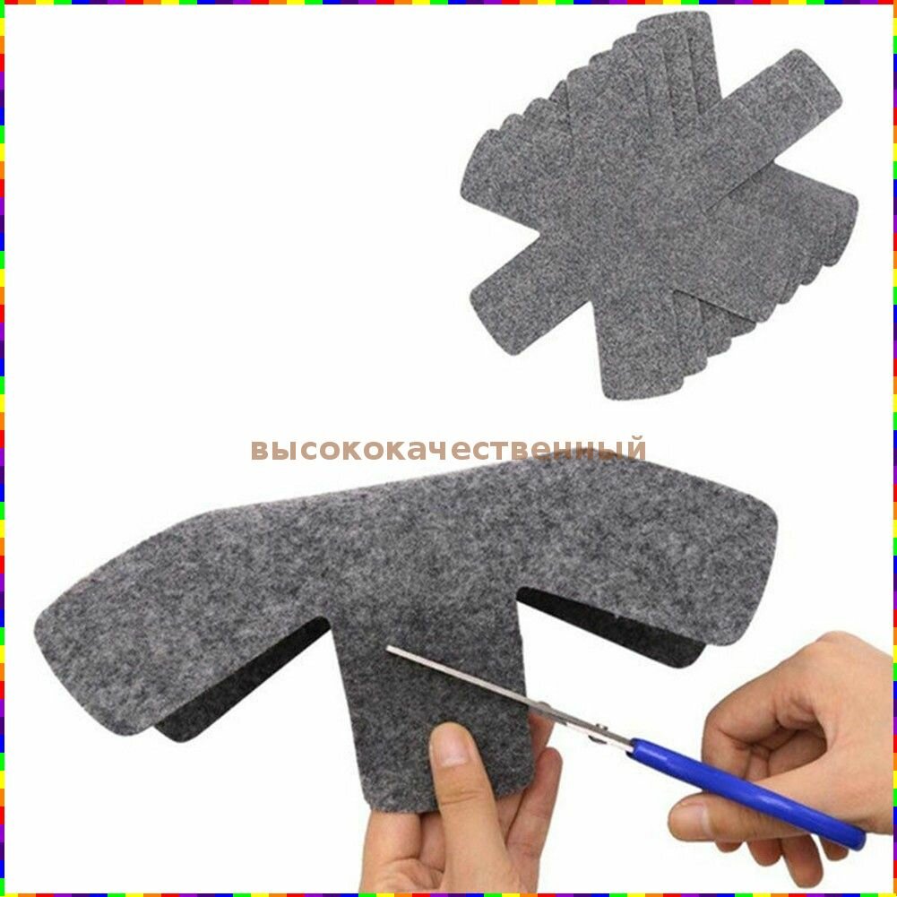 12 шт. фетровые прокладки для посуды защитные кружки для кастрюль и сковородок, диаметр 3 дюйма