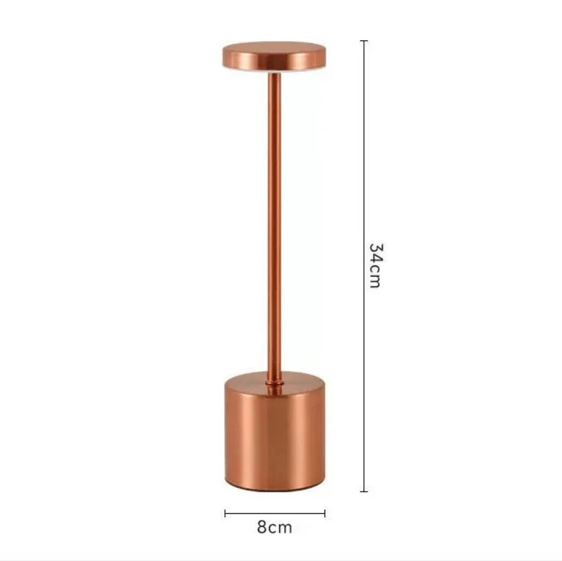 E－SMARTER Сенсорный перезаряжаемый ночник Ambient Light Коричневый, rose gold