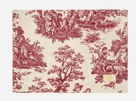 Скатерть «Elpida» «Туаль де Жуи бордовая» (150х250 см)