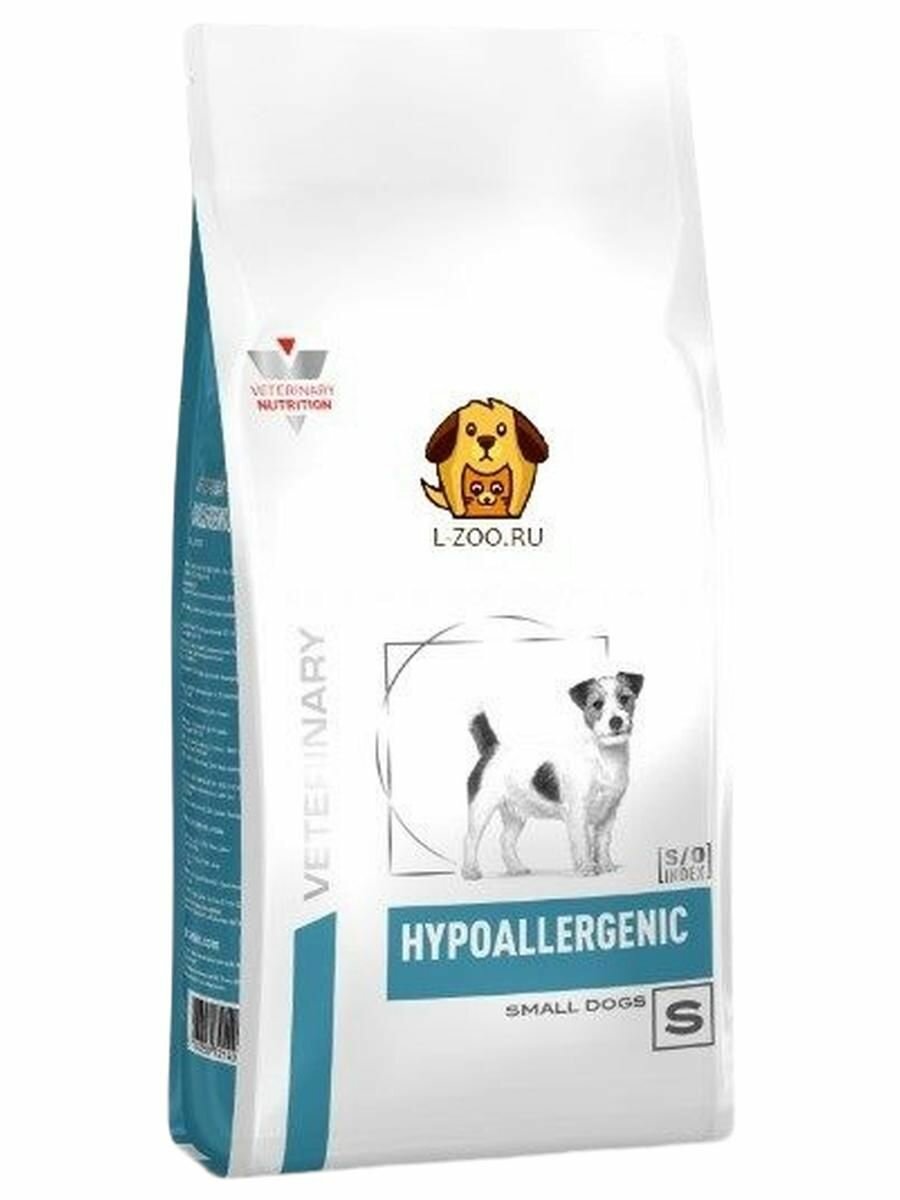 Hypoallergenic Small Dog (1кг) Корм сухой полнорационный диетический для взрослых собак весом до 10 кг, применяемый при пищевой аллергии или пищевой непереносимости. Ветеринарная диета.