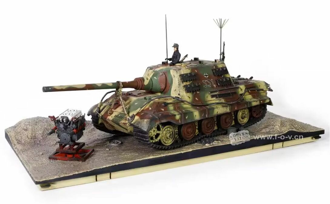 FOV 1:32 Немецкий истребитель танков Jagdtiger (Хеншель), готовая модель из металла, камуфляж "Phantom"