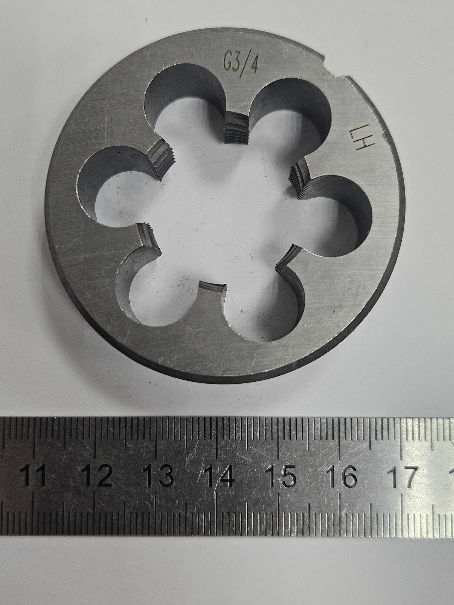 Плашка трубная цилиндрическая G 3/4 левая