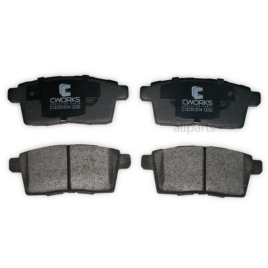 CWORKS C12CR1014 Тормозные колодки задние (Low Metallic) CWORKS C12CR1014