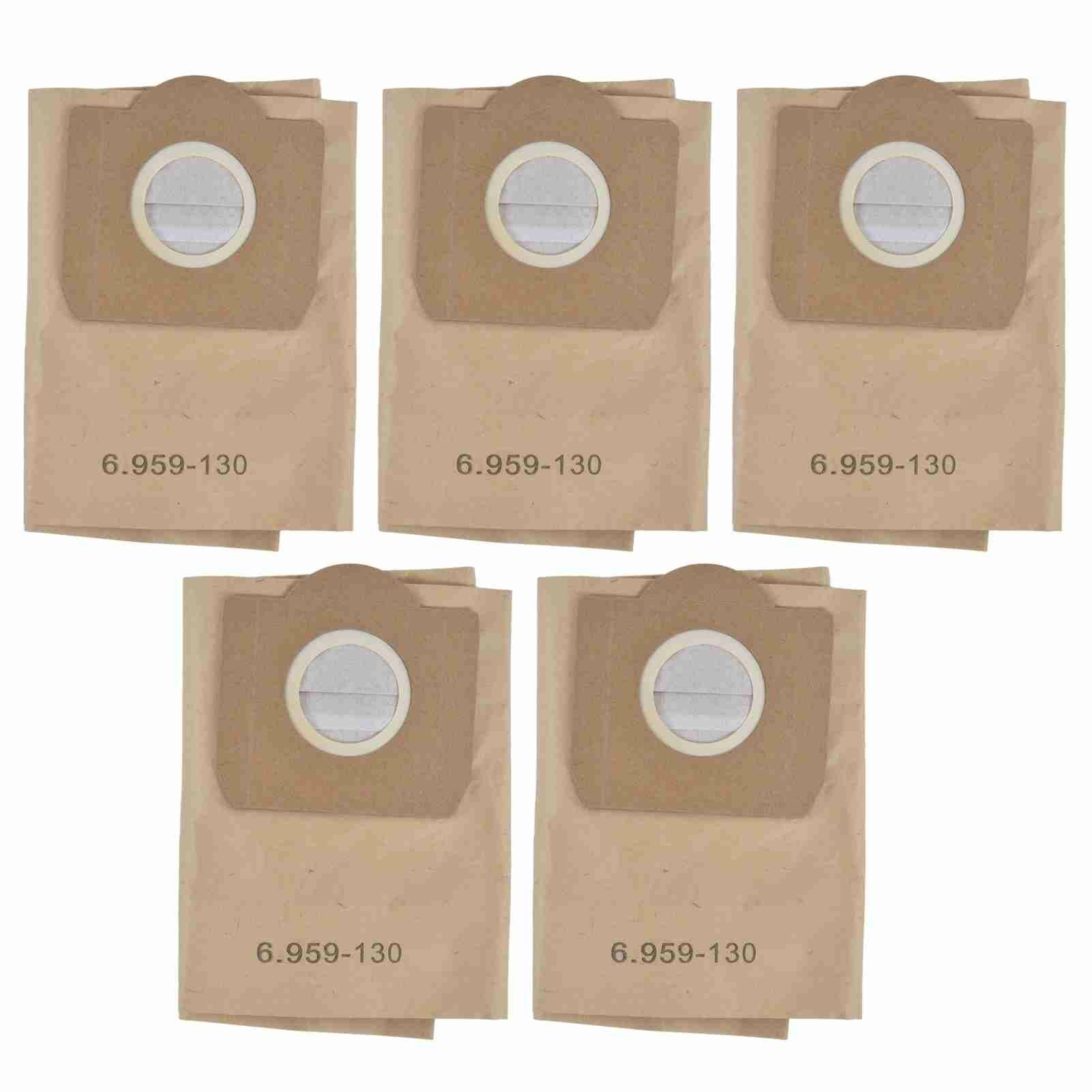 5Pcs Vacuum Cleaner Dust Bag Accessory Fit for Karcher 6.959 130.0 WD3200 WD3300 WD3500