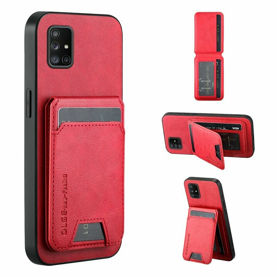 Картхолдер мужской на Samsung Galaxy A51 4G(Самсунг Галакси А51) с MagSafe-Чехол бумажник