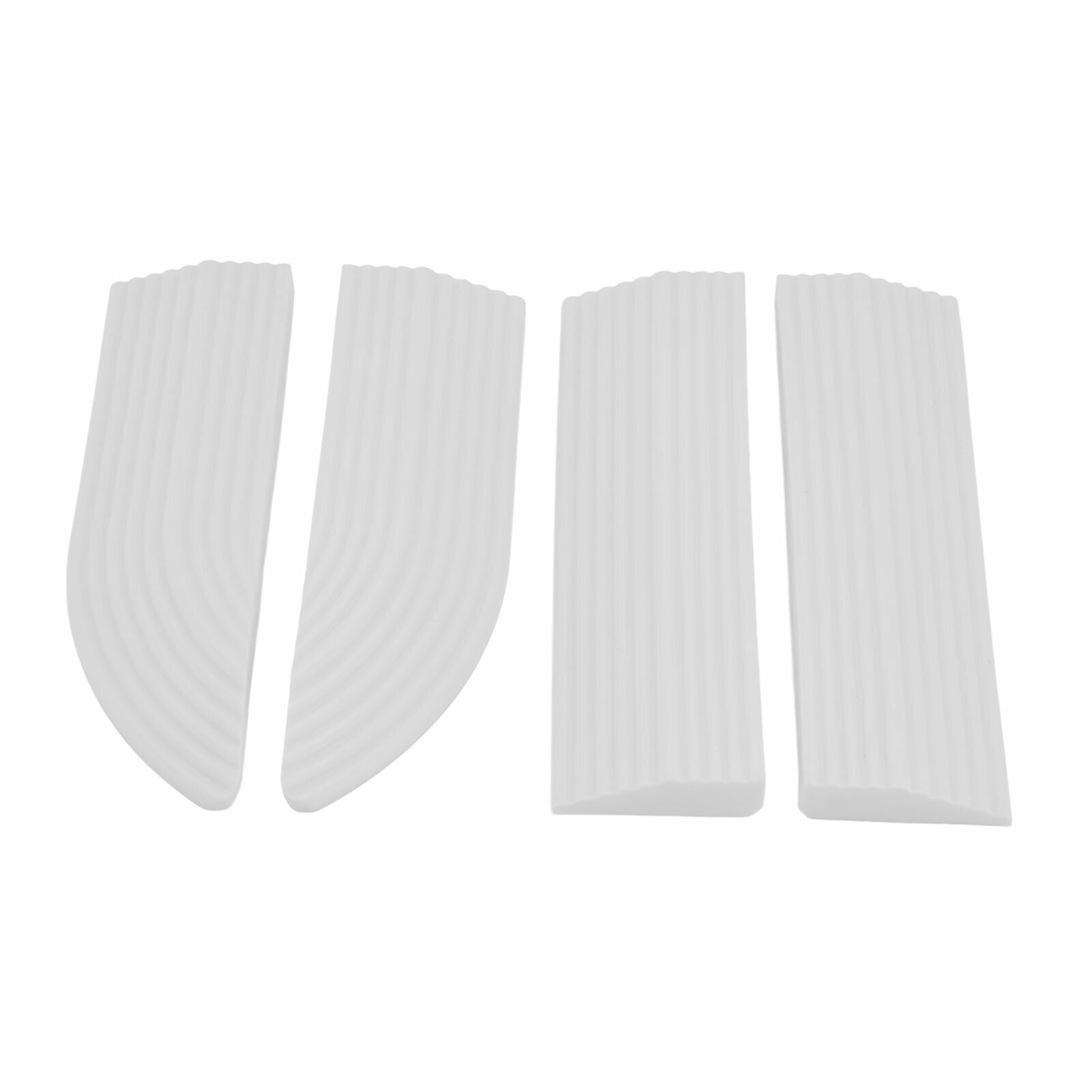 4PCS Универсальная пороговая планка для пылесосов, порог для дверей, лестницы, инвалидных кресел, порог для дверей, свободная сборка, резиновая защита порога, Grey, размер боковой пороговой планки approx. 17.2 x 5.1 x 1.6 cm, размер квадратной пороговой