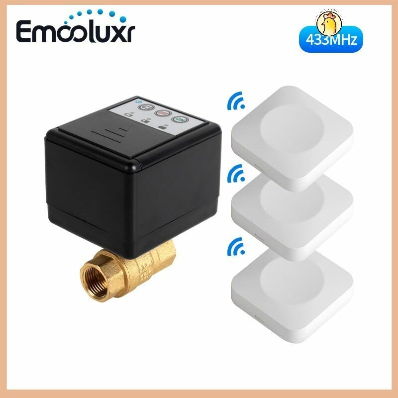 Эксклюзивная беспроводная противоаварийная комплектация с шаровым краном и тремя датчиками протечки G 1/2