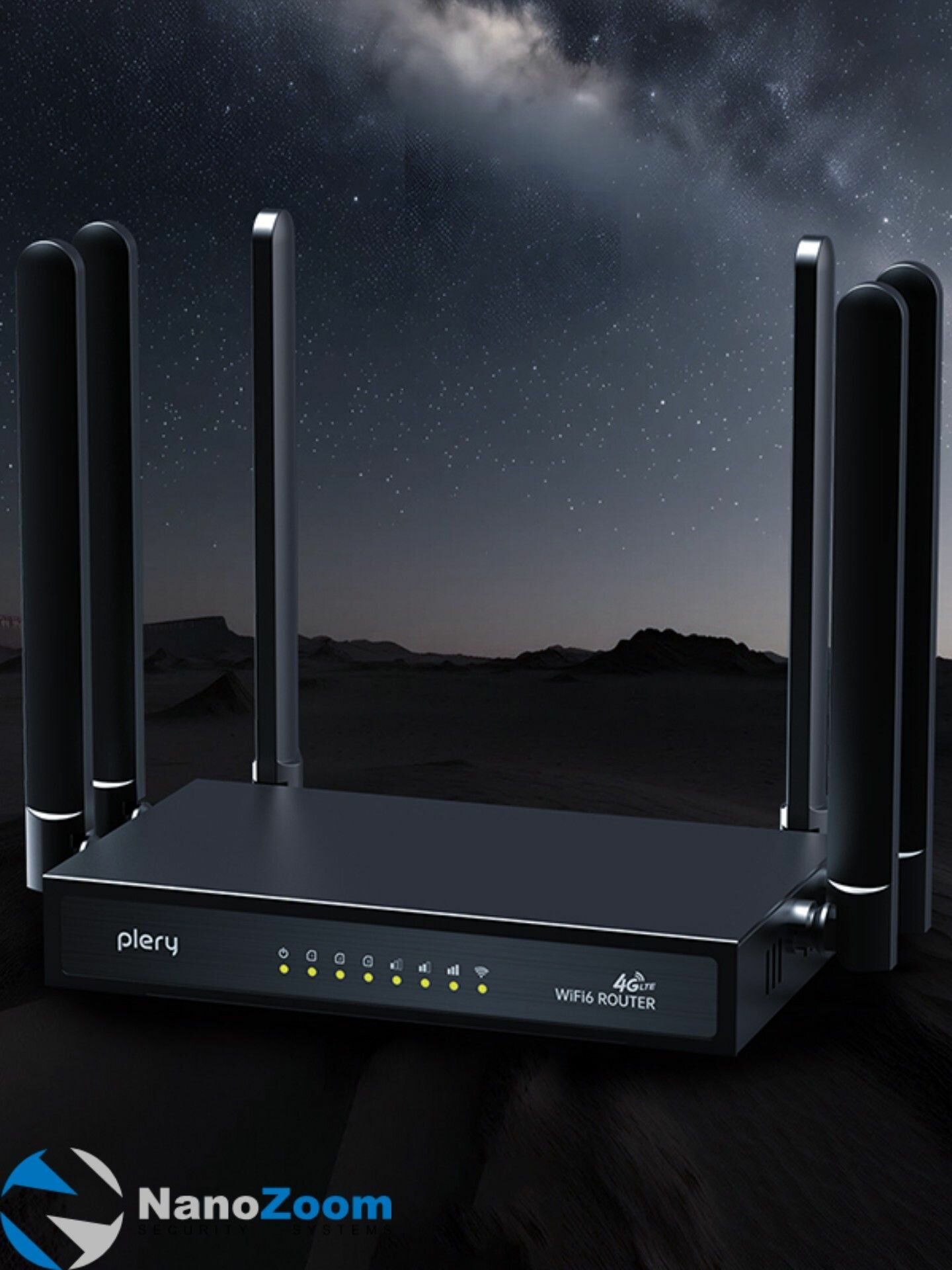 Plery R608 - роутер wifi, подключение Nano SIM 4G LTE + RJ45 LAN 10/100 Мбит/с, беспроводной маршрутизатор