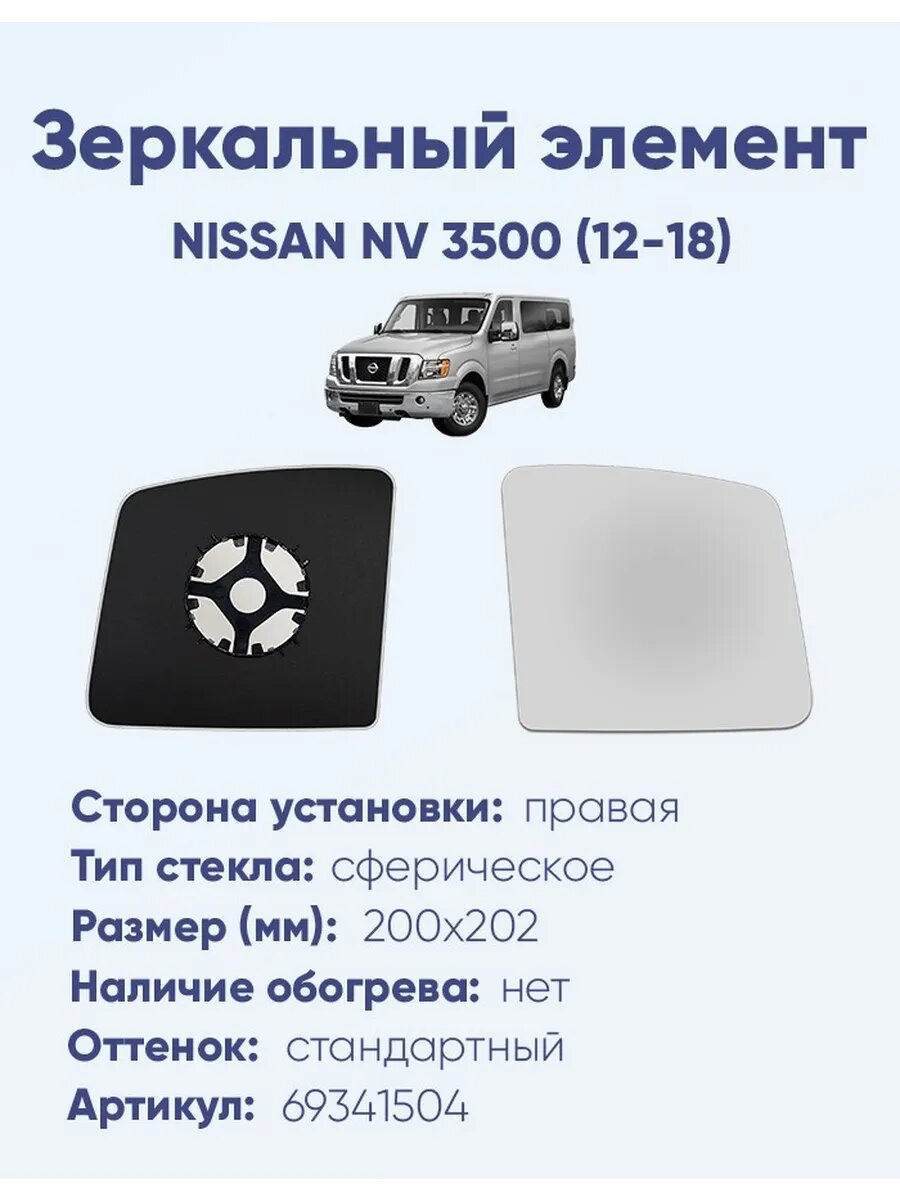 Зеркало NISSAN NV 3500 (12-18) 69341504