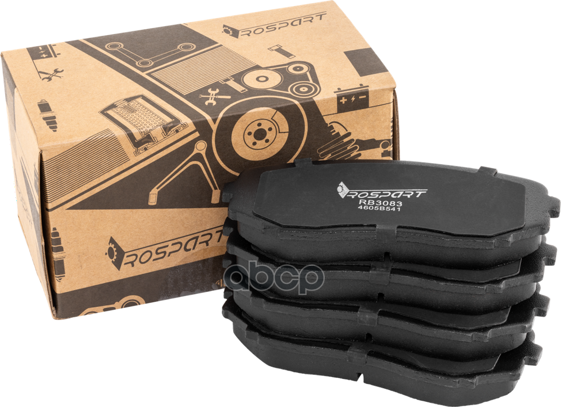Колодки тормозные ROSPART арт. RB3083