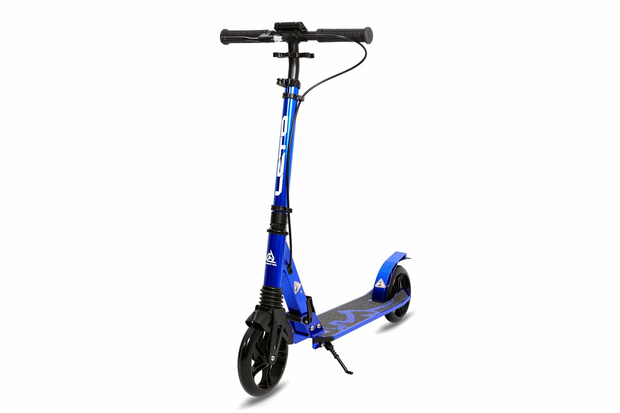 Самокат складной LETO алюм, 180 мм, передний амортизатор, ручной тормоз, до 80 кг