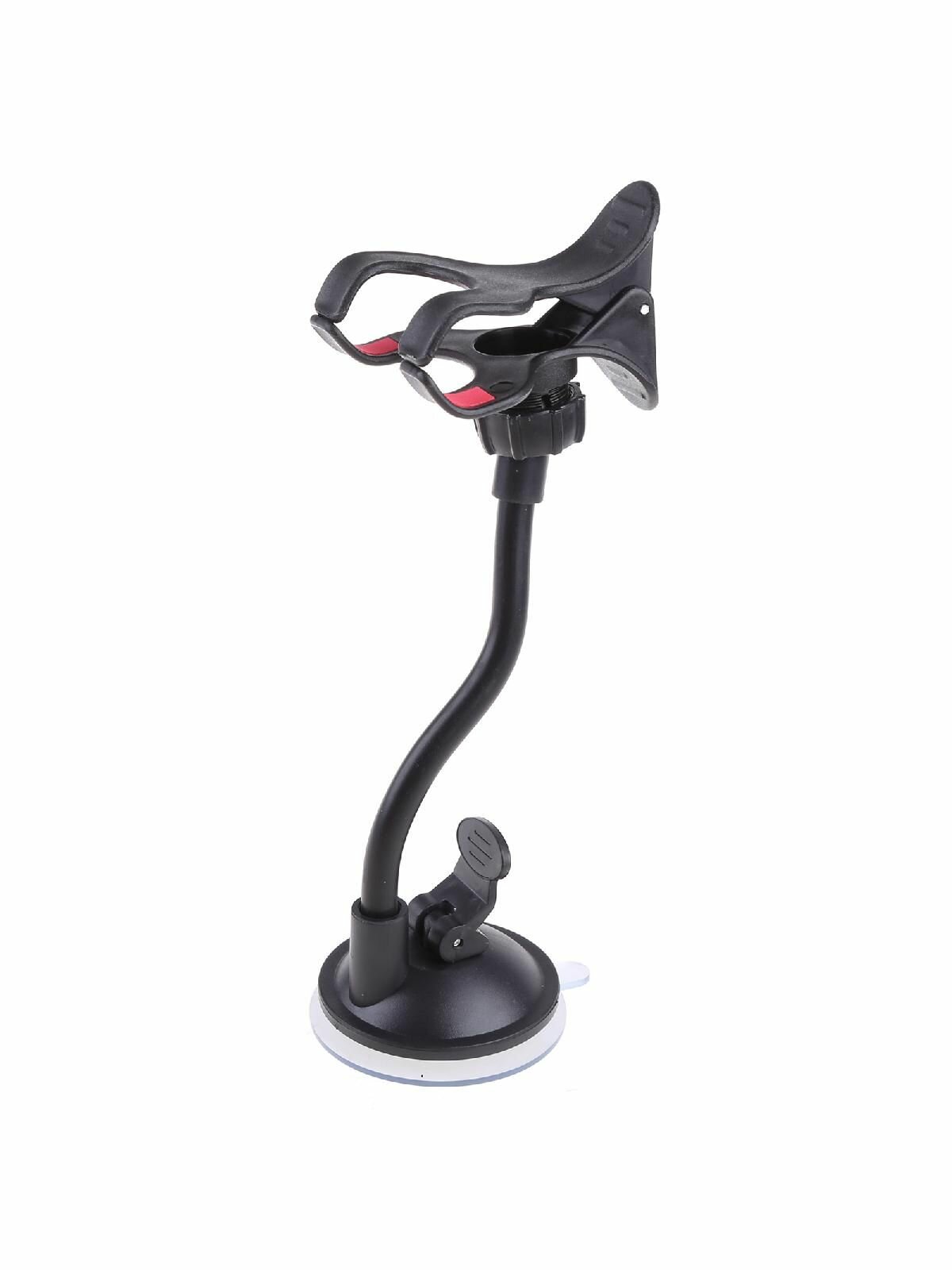 Крепление для мобильного устройства, Держатель мобильного телефона с двуглавым зажимом для автомобильного шланга на присоске