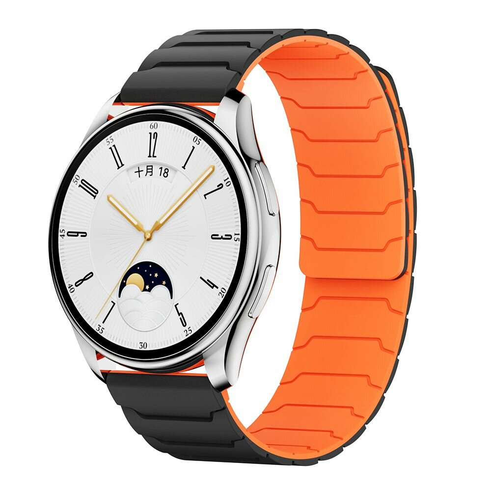 20 мм Силиконовый ремешок для Samsung Galaxy Watch 7 6 5 4 серии, Магнитный спортивный ремень браслет для смарт-часов умные часы