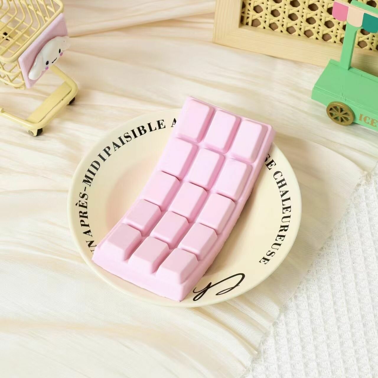 Мягкая антистресс игрушка "Шоколад" Squishy, медленная растяжка, давилка для рук, снятие тревог, подарок