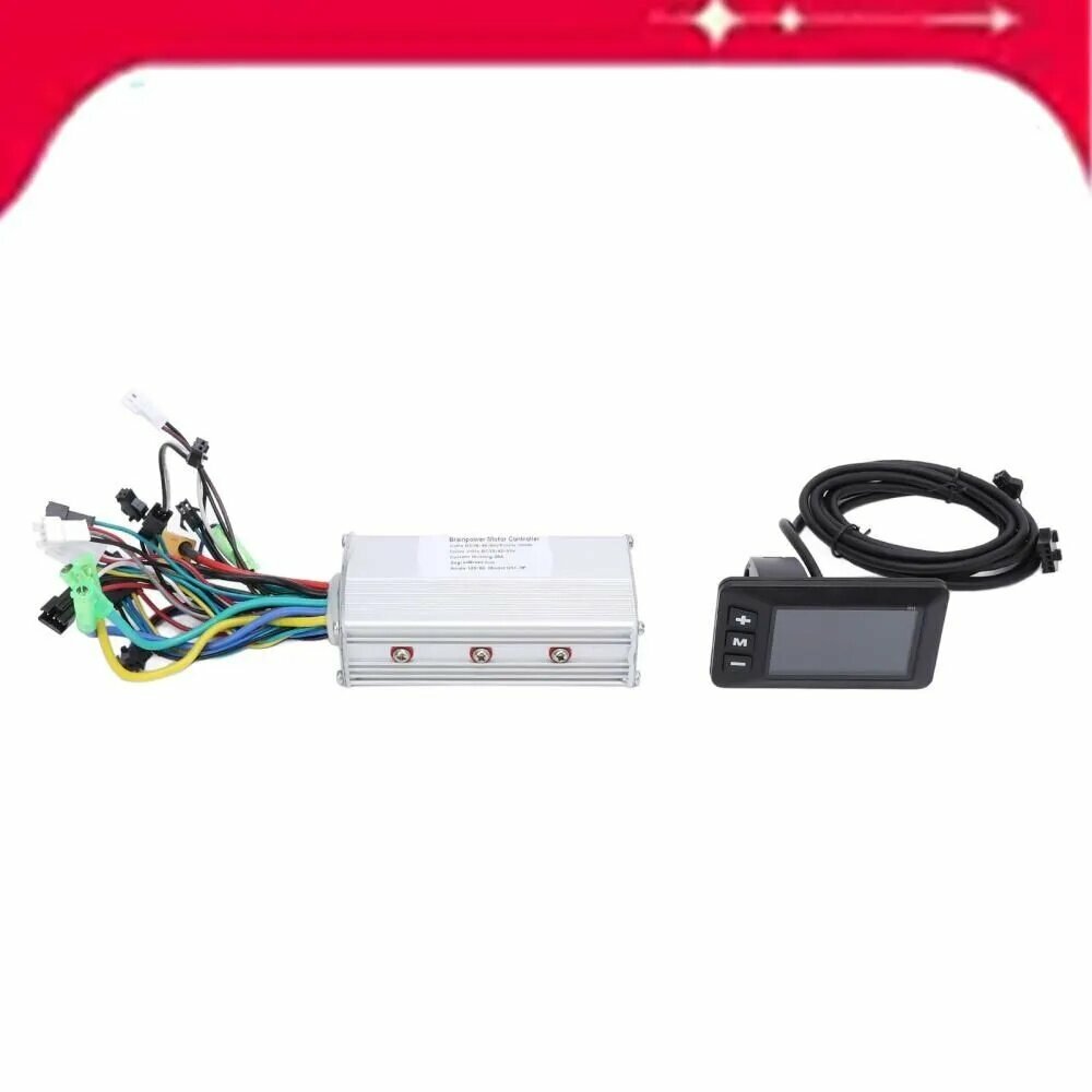 Контроллер для электровелосипеда 36V 48V 60V 500W, бесщёточный, с LCD дисплеем для модернизации
