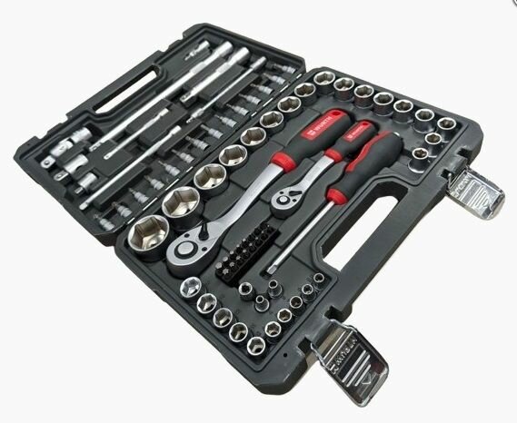 Набор инструментов 1/4, 1/2, Red Stripe, 72 шт, WURTH 5763100072