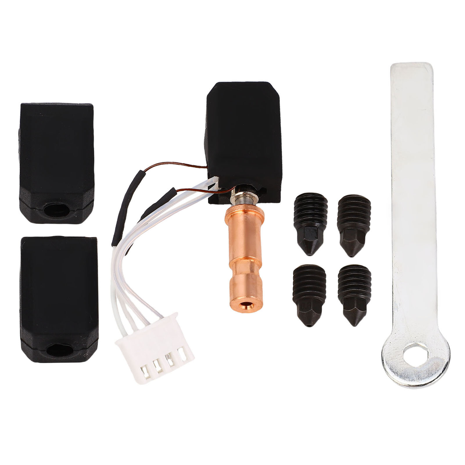 Замена комплекта Ceramic Hotend для Kobra S1 3D -принтер 0,2 0,4 0,6 0,8 мм закаленная стальная насадка Силиконовая крышка Горячий конец