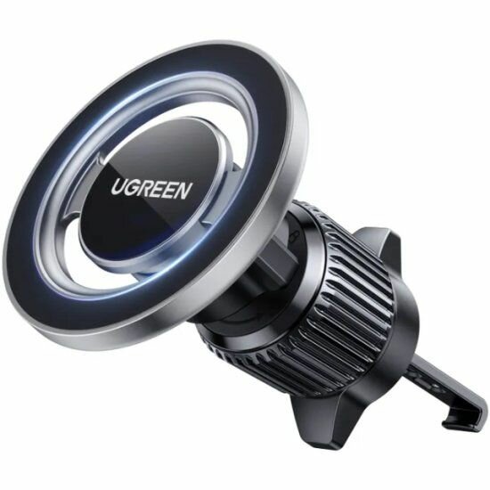 Автомобильный магнитный держатель для телефона UGREEN LP845 (65764) Air Vent Magnetic Car Phone Mount. Цвет: серый.