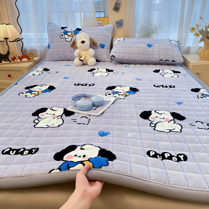 Матрас из утолщенного молочного флиса типа А, тепло зимой, матрас из кораллового флиса, складной мягкий коврик для дома, коврик для общежития,120*200cm