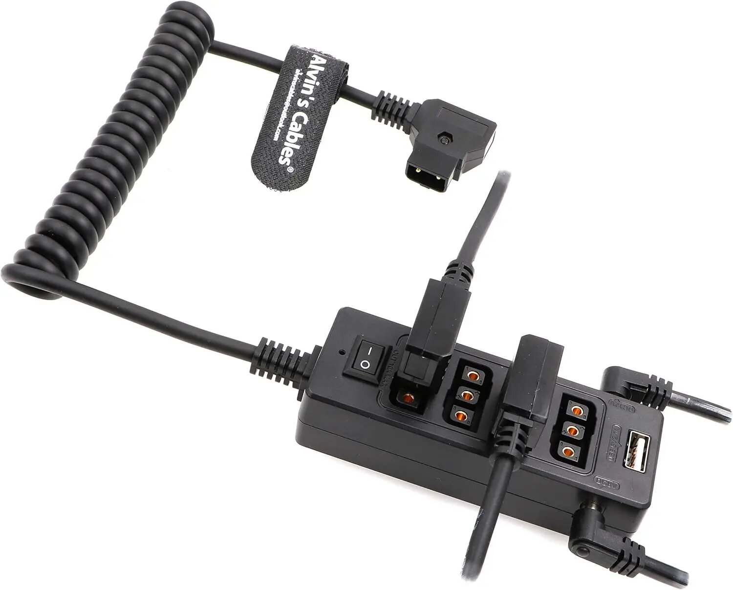 Alvin's Cables D-tap Splitter Cable с выключателем питания