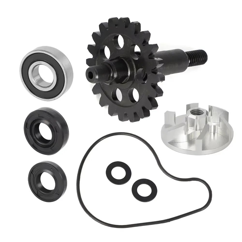 Комплект шестерен для водяного насоса Yamaha YZ250F WR250F, 2001, 2002, 2003, 2004-2013, шайбы, уплотнительные кольца, подшипники