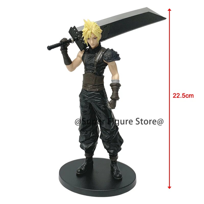 Фигурки Bandai Kai Sephiroth Cloud Tifa из ПВХ Черный, Cloud 22.5cm