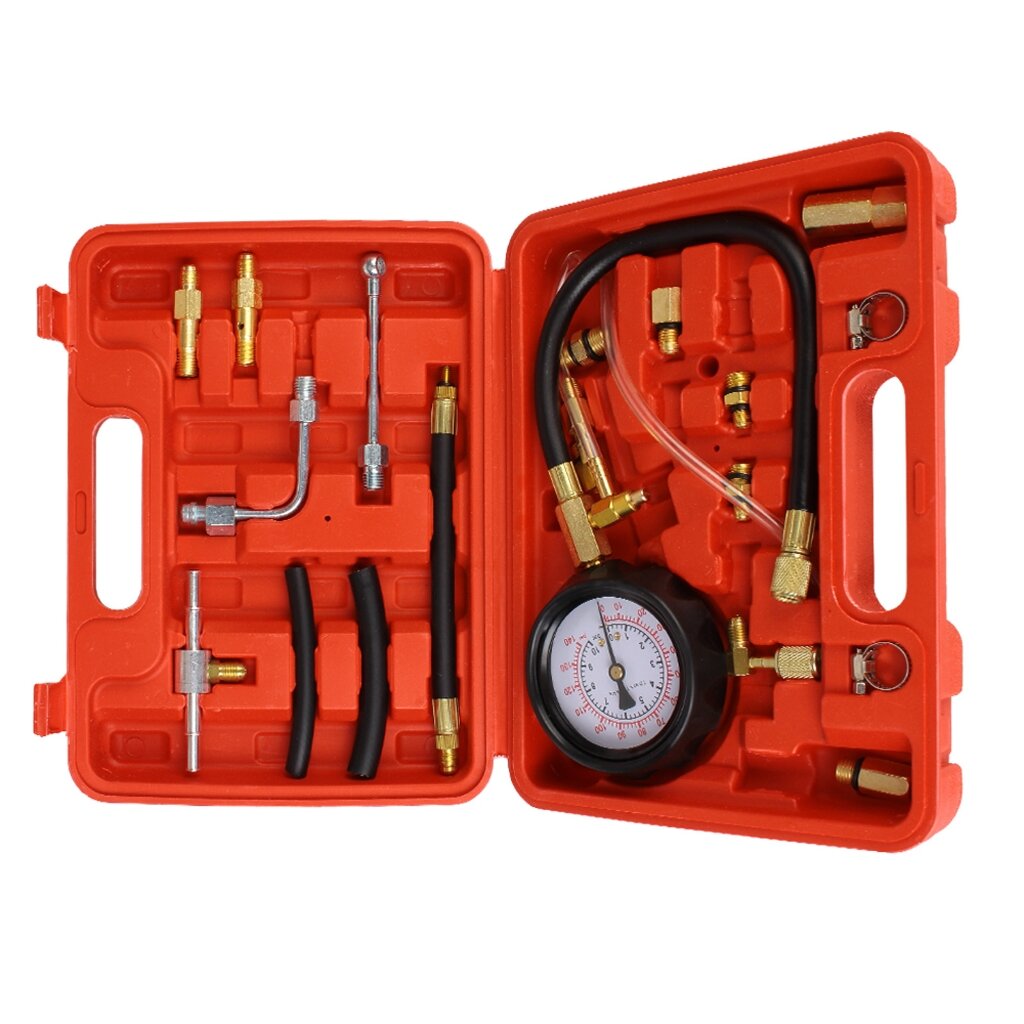 Тестовый Набор Двигателя Автомобильный Диагностический Инструмент 0-140psi 0-10bar Манометр Давления Масла Для Тестера Топливного Насоса Высокого давления