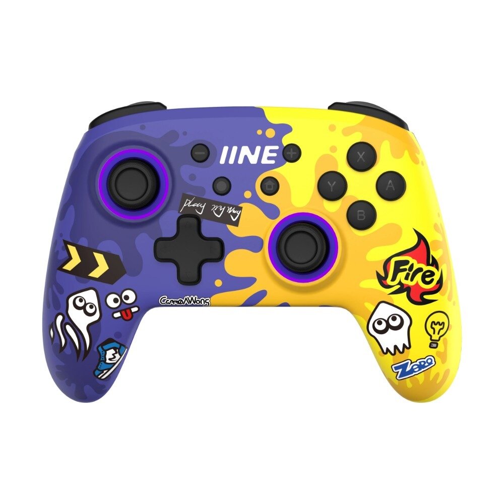 IINE Splatoon Exclusive Wireless Controller Поддержка NFC При Пробуждении Для Переключателя / Подсветки / OLED-геймпада