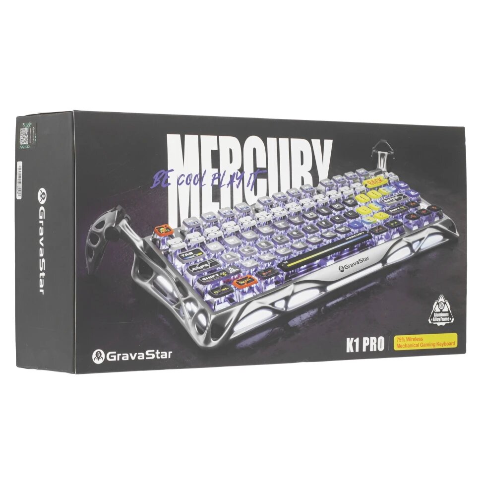 Клавиатура проводная + беспроводная Gravastar Mercury K1 Pro Interstellar Silver