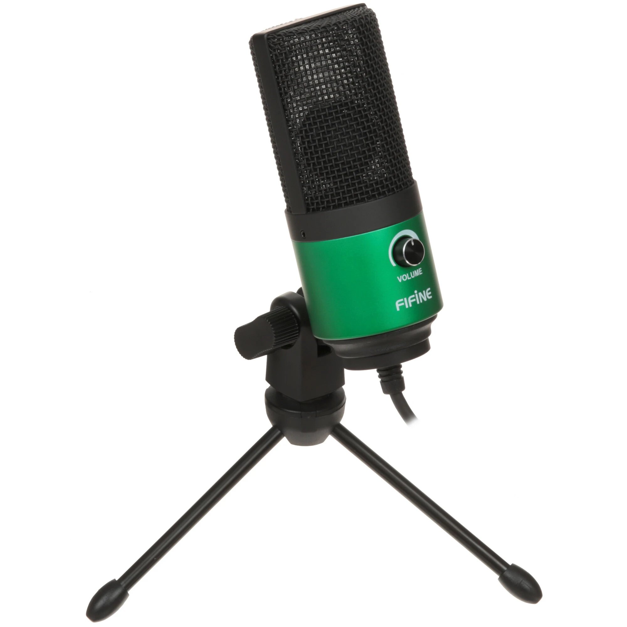 Конденсаторный микрофон для компьютера Fifine K669B, зеленый
