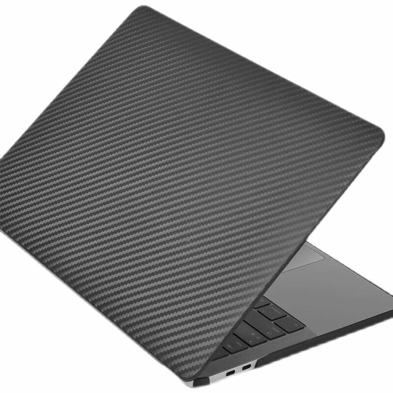 Чехол для Macbook Air 13", Shiyangpop, прозрачный, углеродное волокно, black, Air 13 M2 2022 A2681, Унисекс
