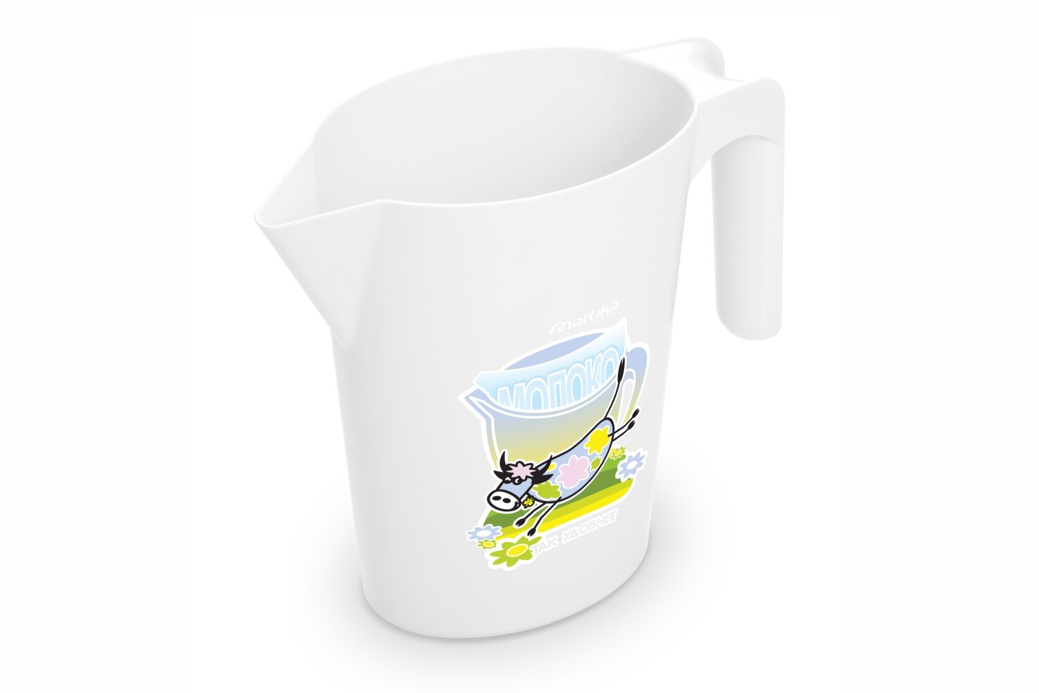 Кувшин для молочных пакетов Мартика, 1л, белый