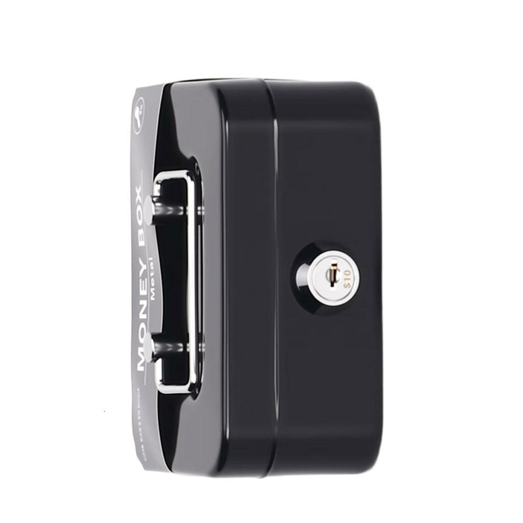 Стальной кейс для денег с ключом, Черный