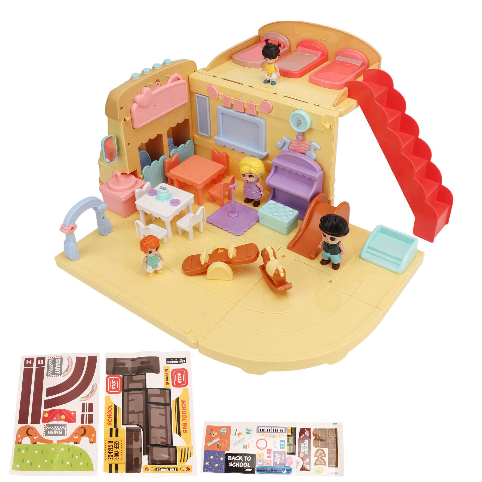 Школьный автобус, игрушка, раздвижная трансформация, музыкальное хранилище, школьный автобус, игрушечный набор для детей, детей