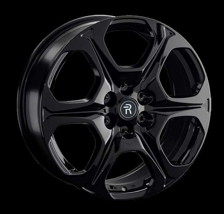 Диск автомобильный литой REPLAY LX238 20x8 6x139.7 et55 dia95.1 Чёрный глянцевый
