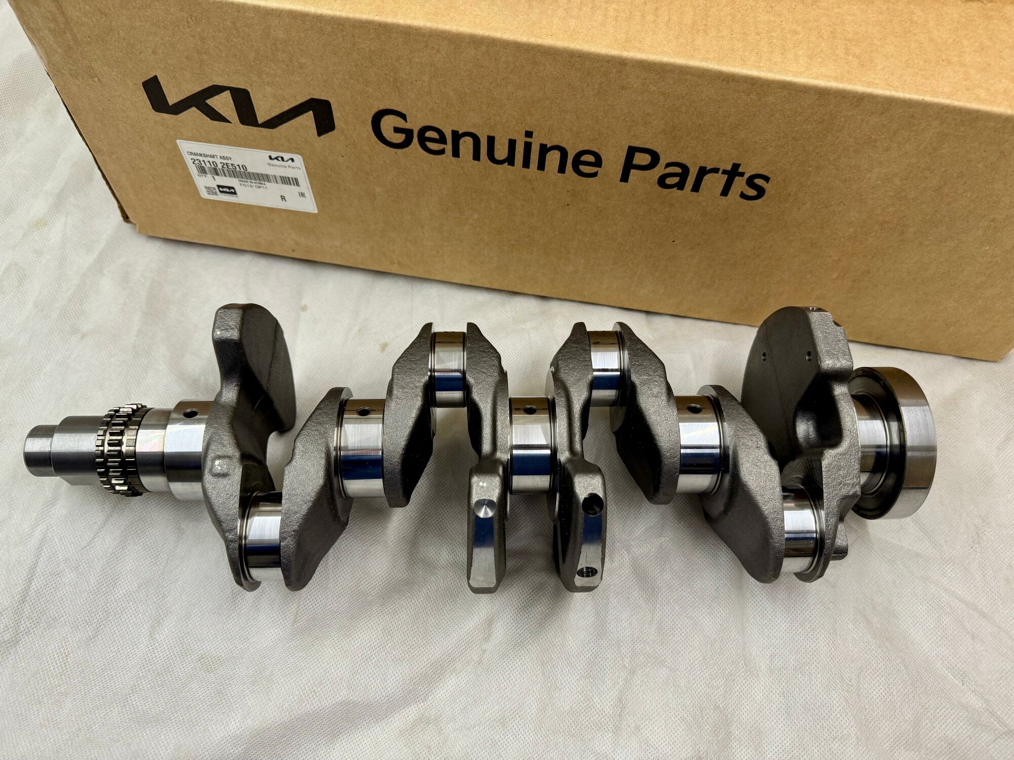 Коленвал 231102E510 для Hyundai/KIA, оригинальный, для двигателя 2.0 149 л. с. G4NA G4ND