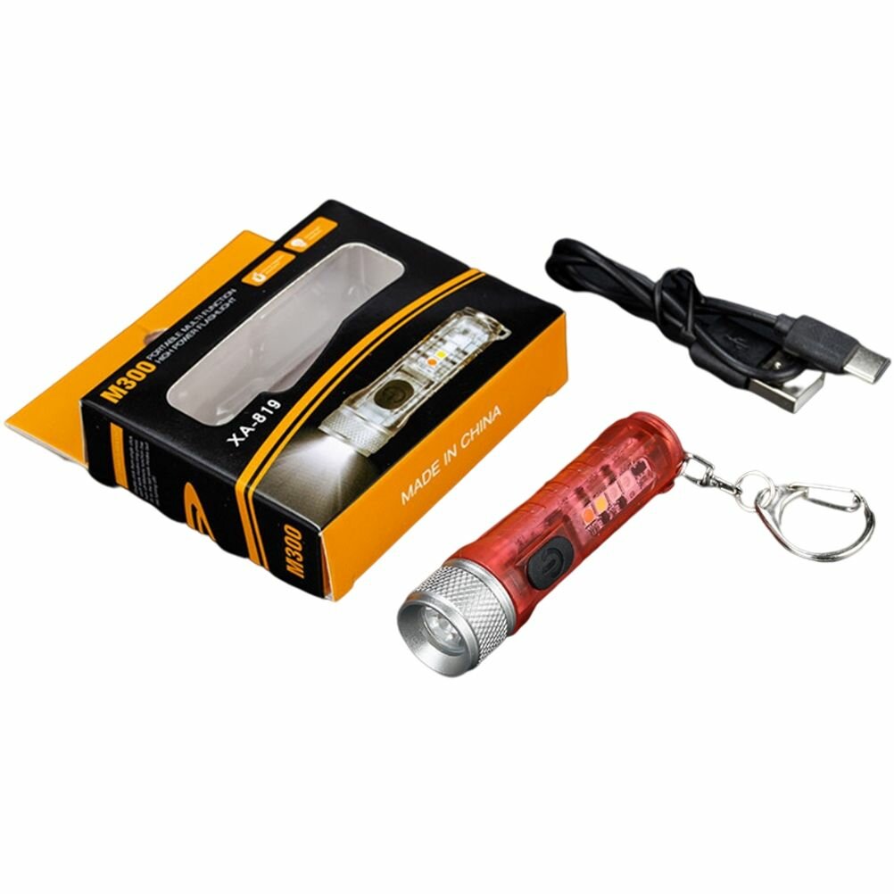 Брелок-фонарик, уличный портативный перезаряжаемый яркий фонарик, легкий мини-карманный фонарик