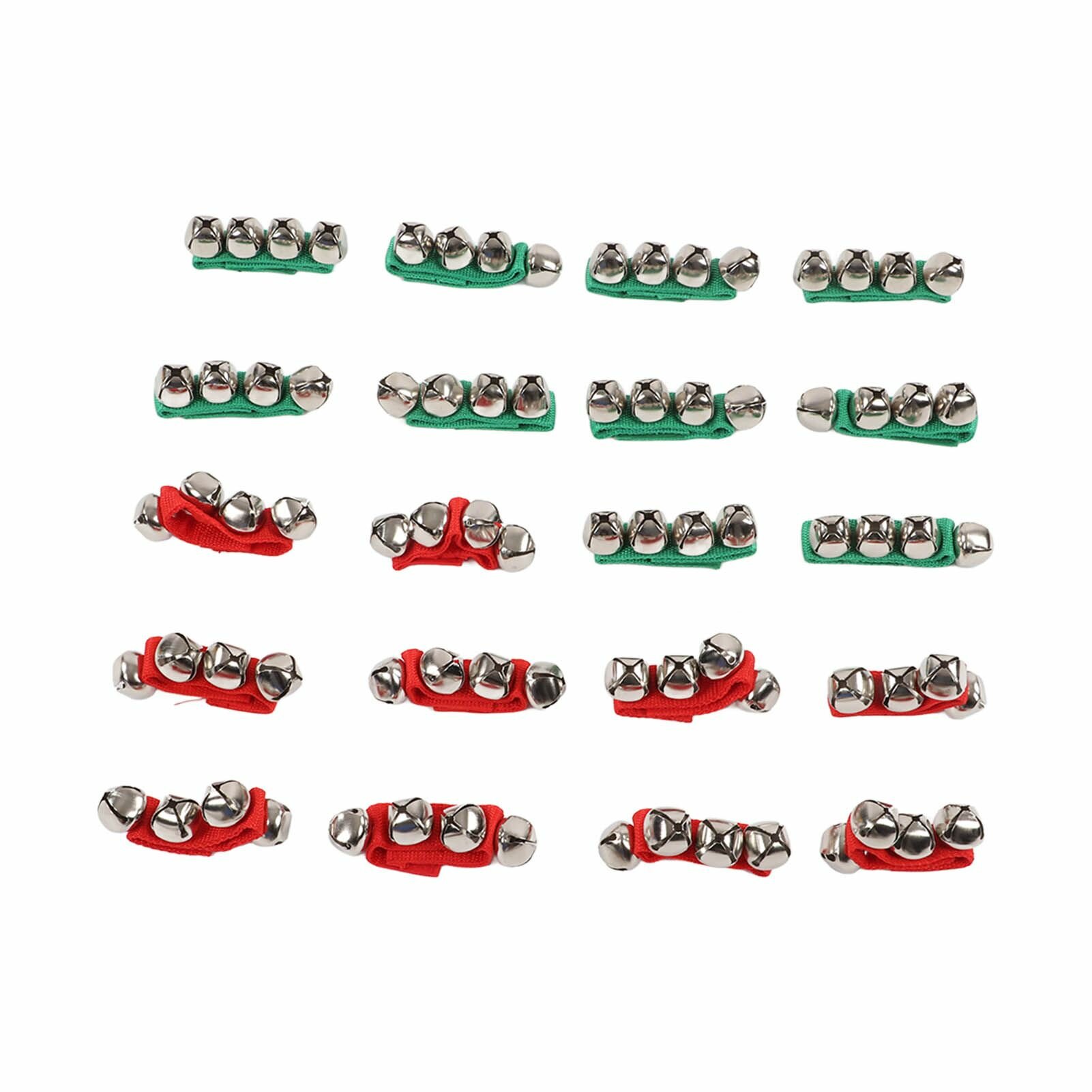 10 пар наручных колокольчиков, металлические джинглы, колокольчики для встряхивания щиколотки, музыкальные ударные игрушки-бубен