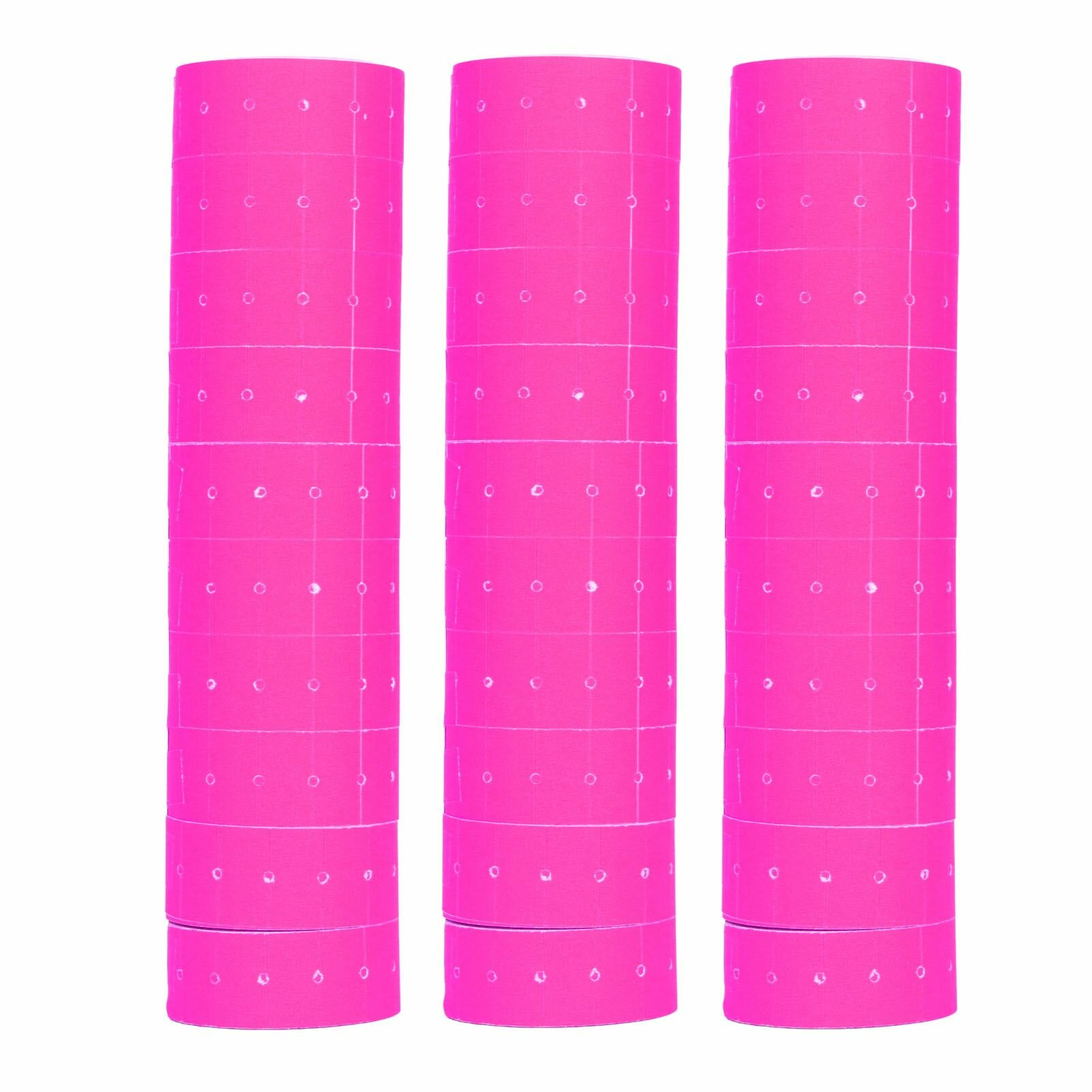 Ценник на 3 трубки, 15000 шт, однорядная ценовая бирка 21x12 мм для M5500 MX5500, розово-красная