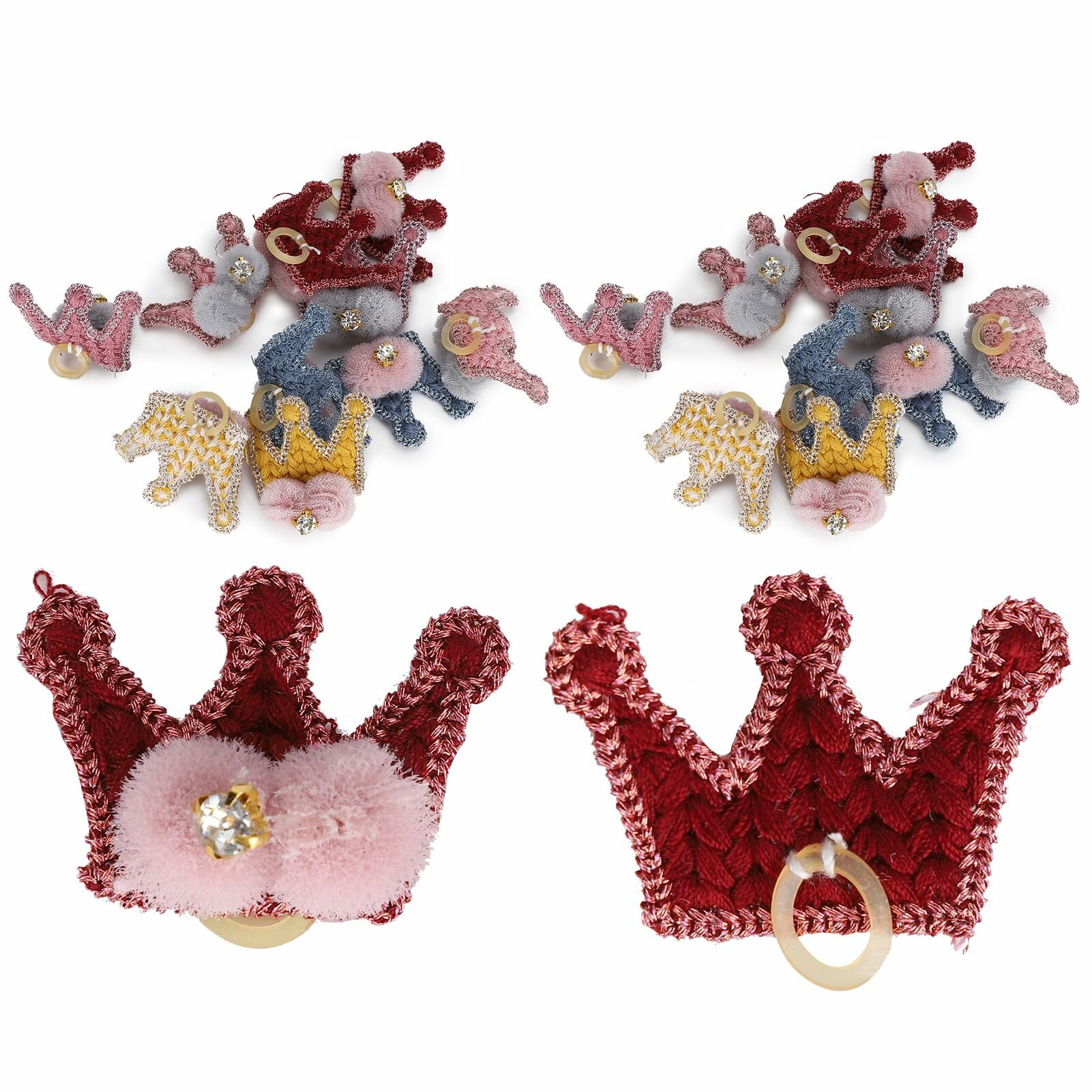 20 шт, милые головные уборы для домашних животных, собак и кошек, стильная заколка для волос, аксессуары для ухода за домашними животными