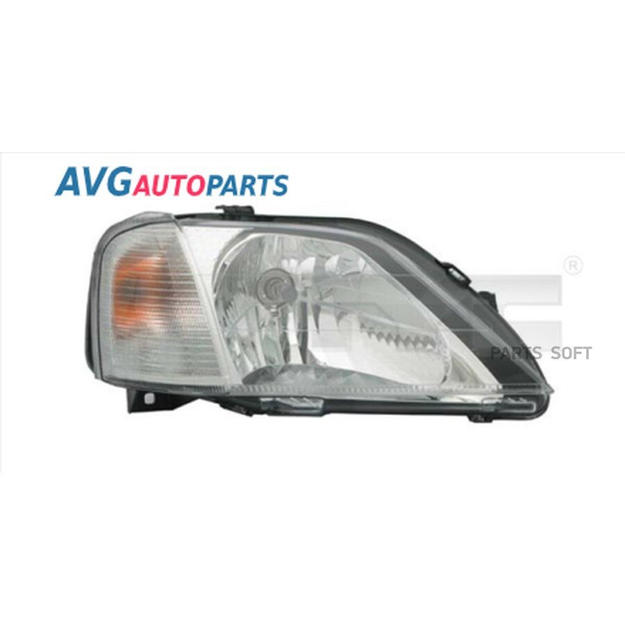 Фара механический корректор хромированный отражатель 04-08 левая TYC от официального дистрибьютора, AVG, артикул 13010141T