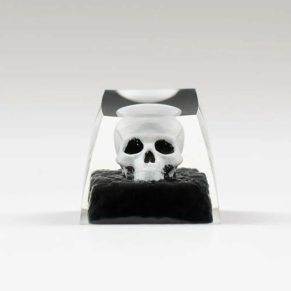 Кейкапы для механической клавиатуры Колпачки Raven&Crow: череп, смола, ручная работа, SA профиль, для MX Switch