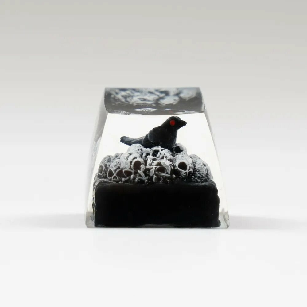 Кейкапы для механической клавиатуры Колпачки Raven&Crow: череп, смола, ручная работа, SA профиль, для MX Switch
