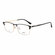Cornstone Titanium Browline Eyeglass Frames Men's 56