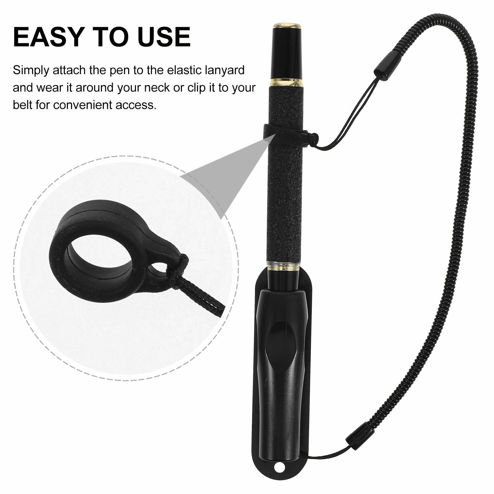 2 шт. безопасный держатель цепочки для ручек на столе, шнурок для приема, идеально подходит для рабочего места, офиса и банковских помещений