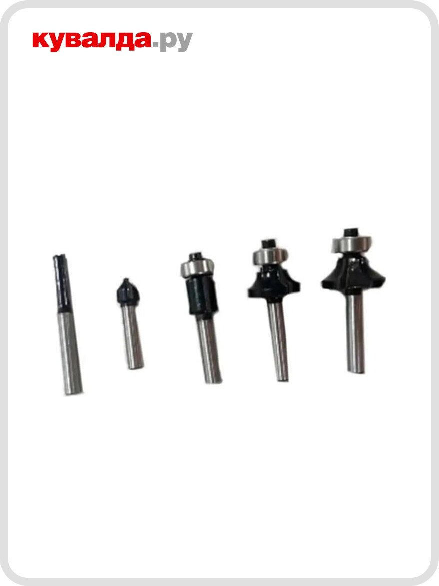 Набор фрез по дереву GREENWORKS 2953207 5 шт.