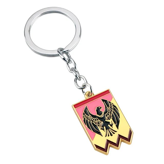 Модный эмалированный кулон с эмблемой огня для мужчин и мальчиков, модный металлический брелок для ключей с изображением льва, орла, оленя, искатель фанатов, коллекционные ювелирные изделия